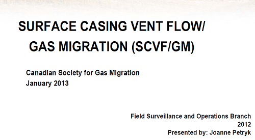 2013 - ERCB Surface Casing Vent Flow / Gas Migration | WIA Society